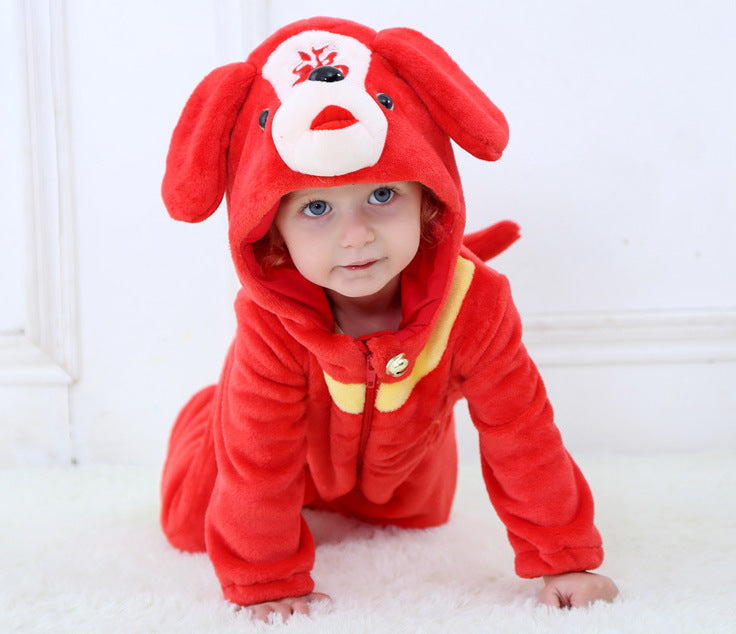 Dinosaur Cartoon Baby Outing Clothes Children's Animal Cotton Jacket ...